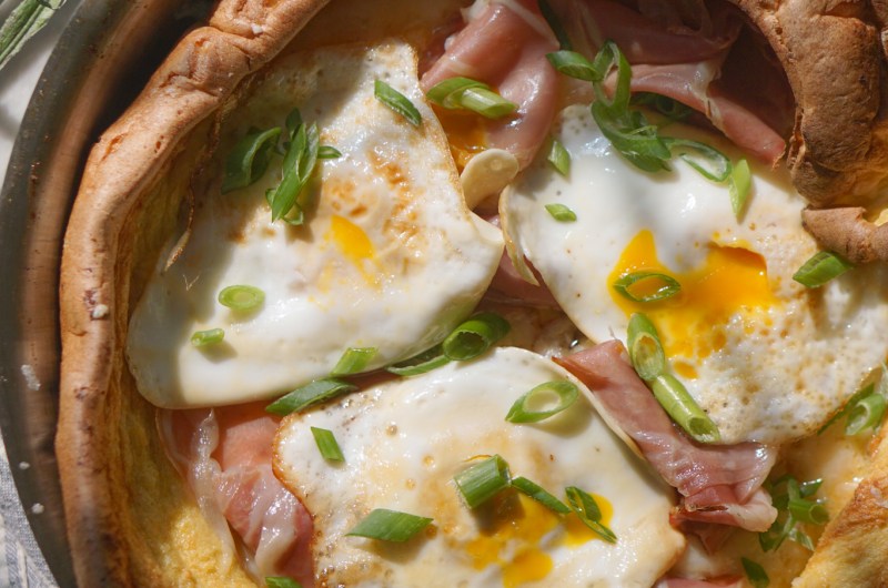 Ham and Cheese Dutch Baby | Slow Down Co.